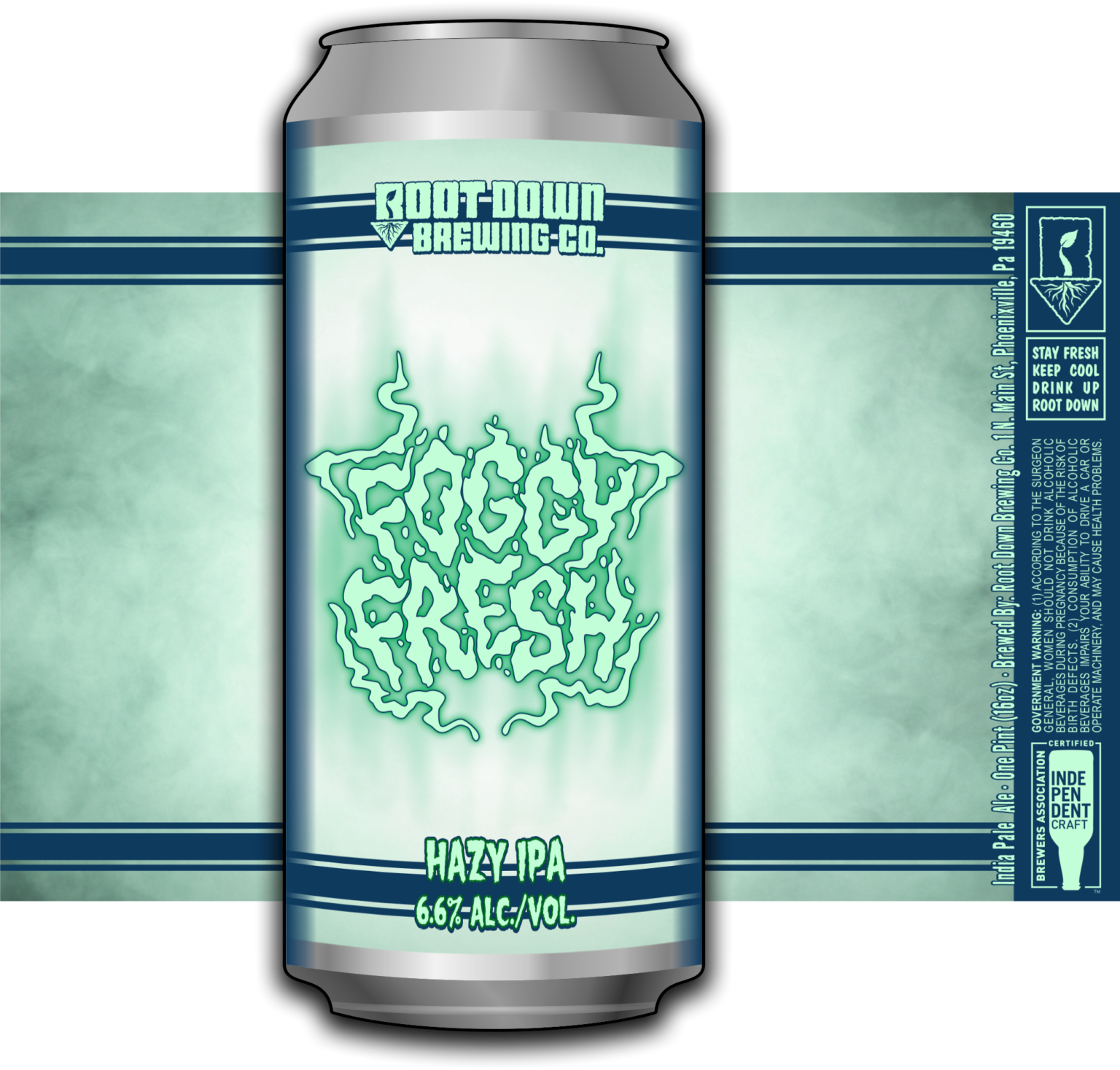 Cans- Foggy Fresh - Root Down Brewing